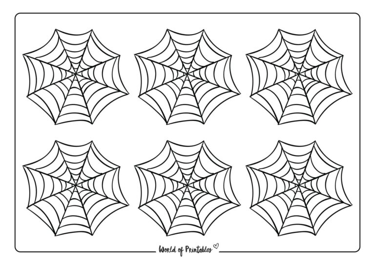 Spiderweb Printables - World of Printables