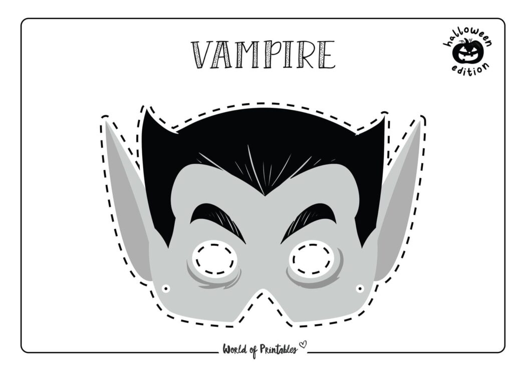 Halloween Mask Printables - World of Printables