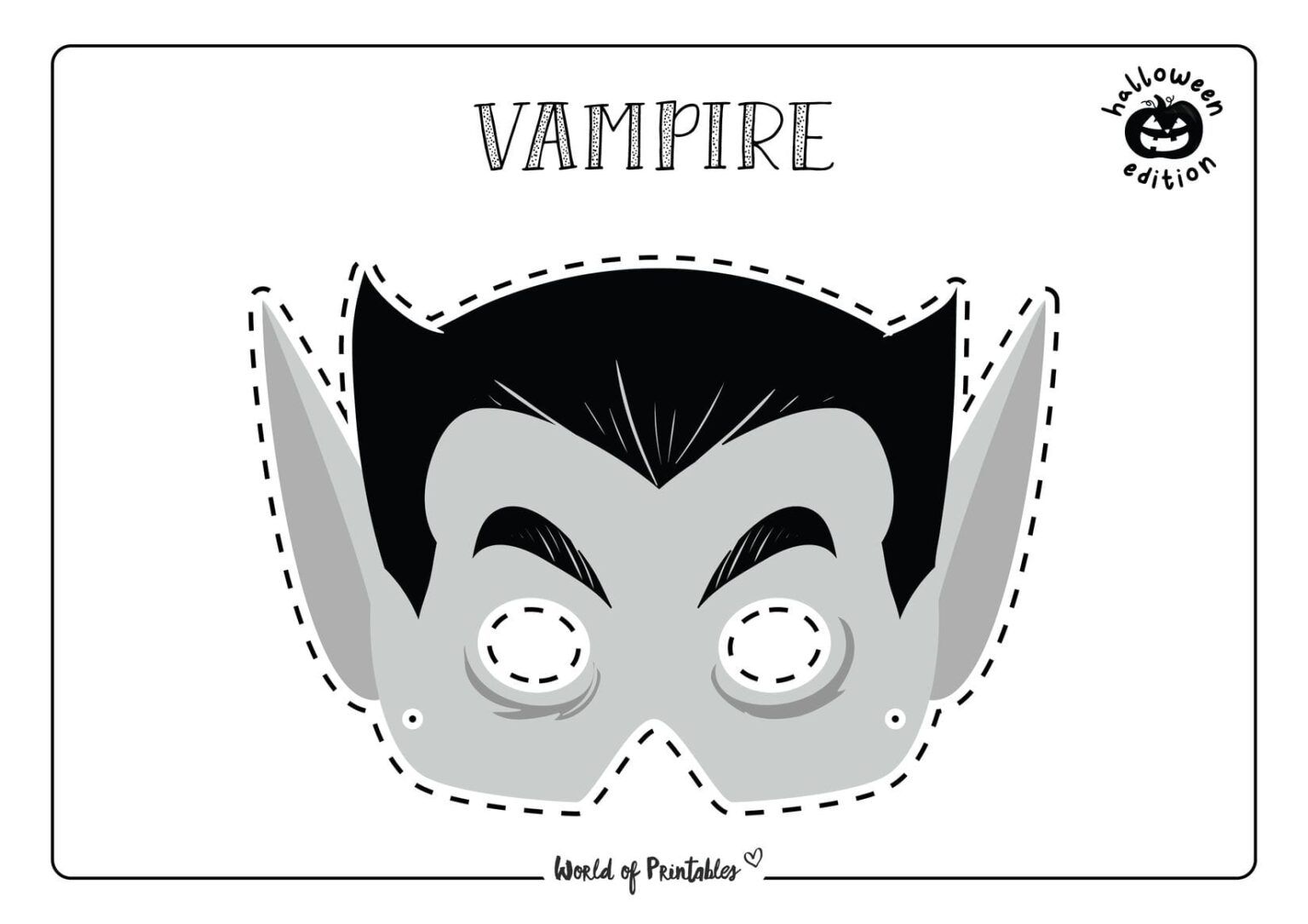 Halloween Mask Printables - World of Printables
