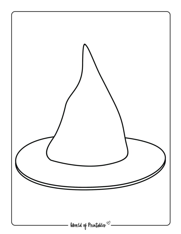 Witch Hat Printables - World of Printables