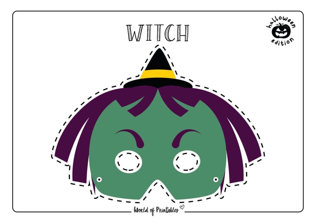 Halloween Mask Printables - World of Printables