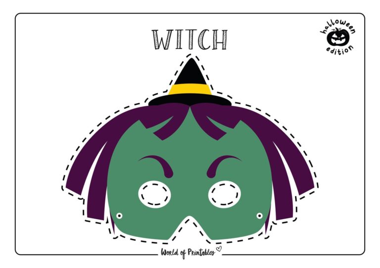 Halloween Mask Printables - World of Printables