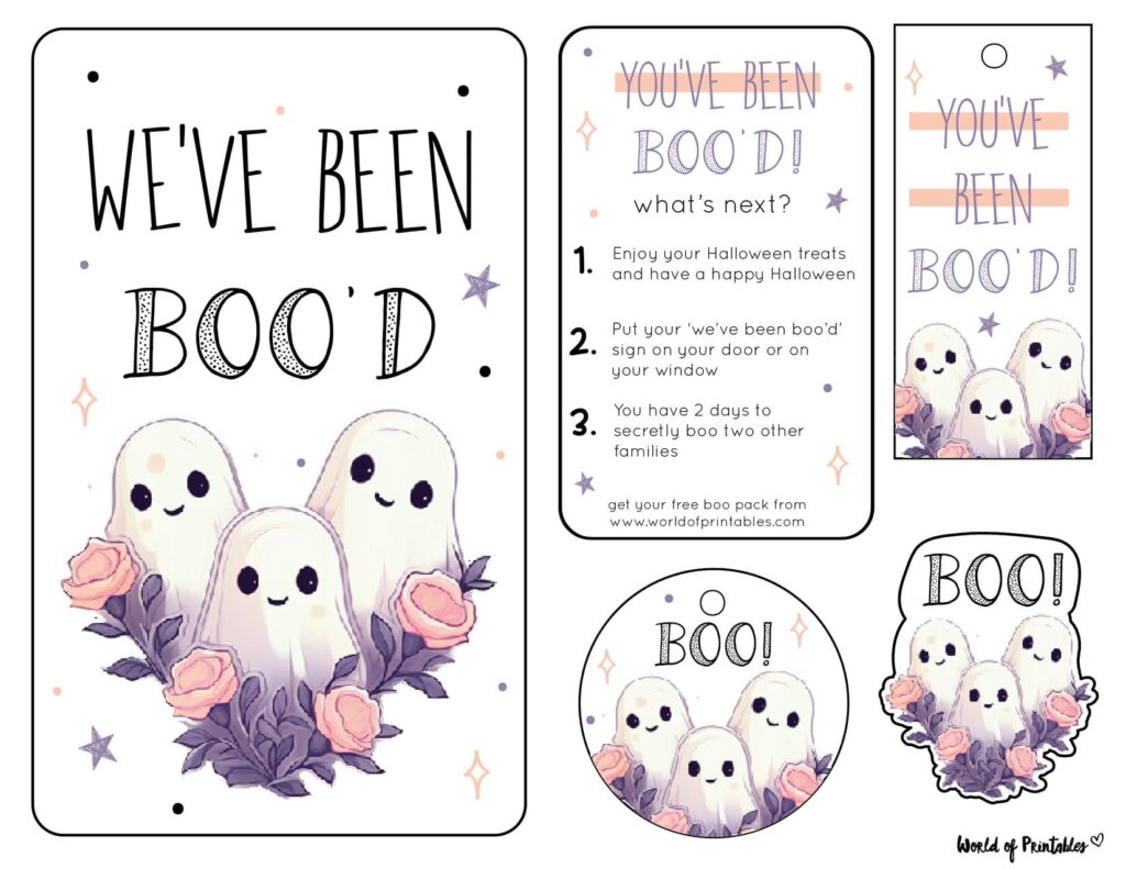 'You've Been Boo'd' Templates - World of Printables