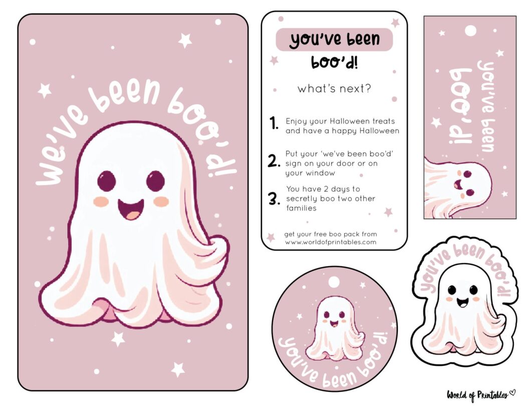 'You've Been Boo'd' Templates - World of Printables