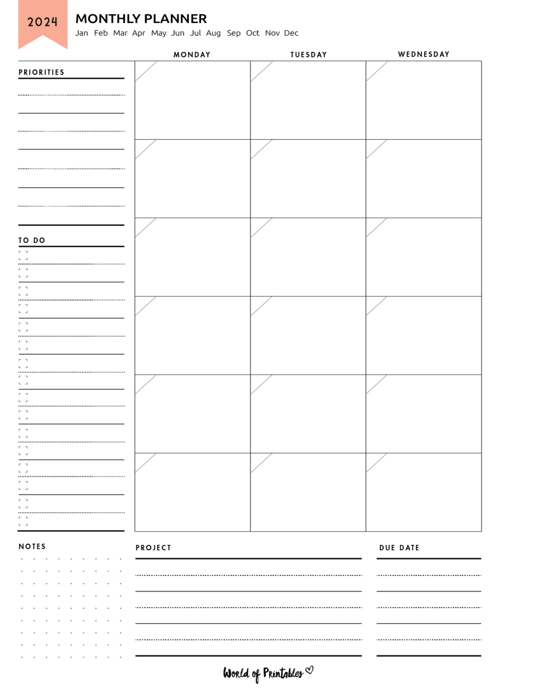 Free 2024 Planner - 65 Page Printable Planner | 4 Color Styles
