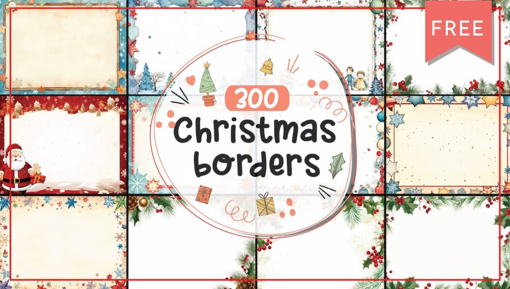 300 Free Christmas Borders - World of Printables