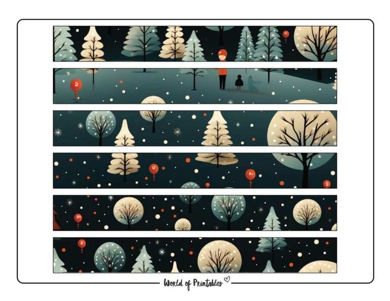 Printable Christmas Paper Chain - World of Printables