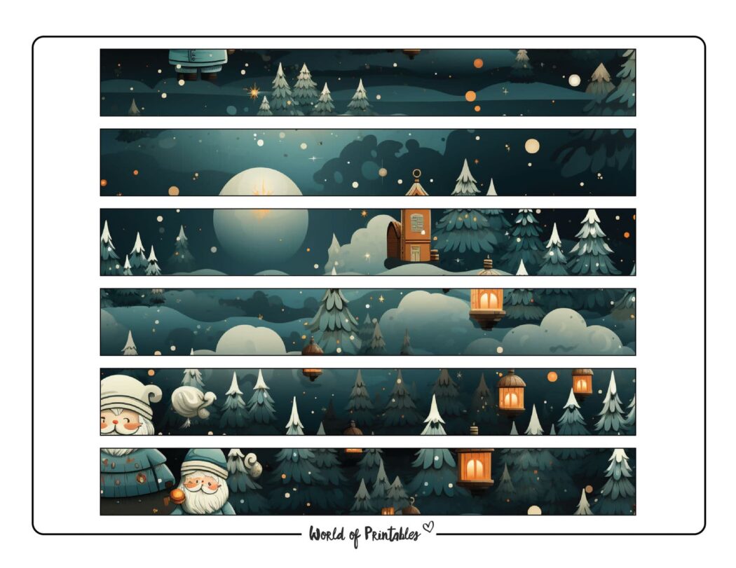 Printable Christmas Paper Chain - World of Printables