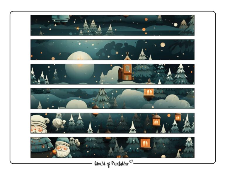 Printable Christmas Paper Chain - World of Printables