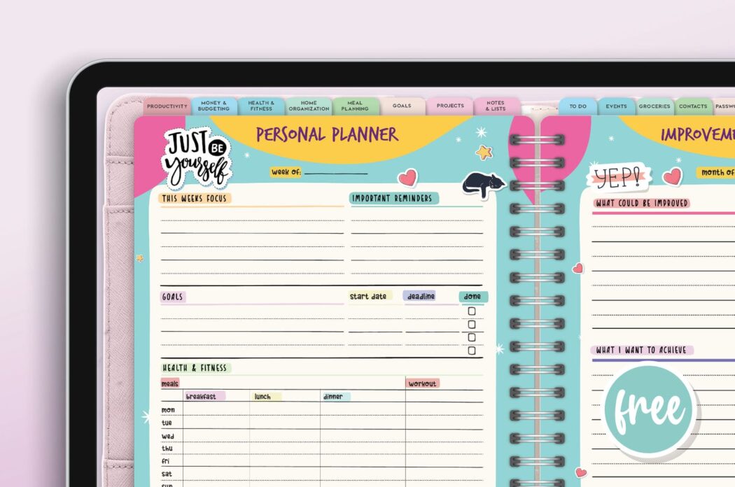 Happy Habit Planner | Free Digital Planner - World of Printables