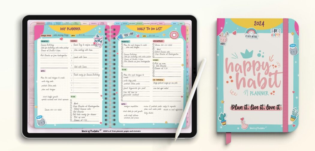 Happy Habit Planner | Free Digital Planner - World of Printables