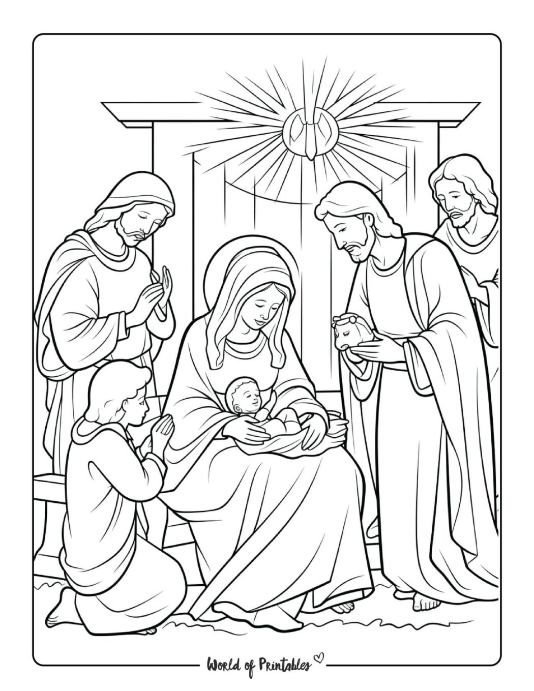 Nativity Coloring Pages - World of Printables