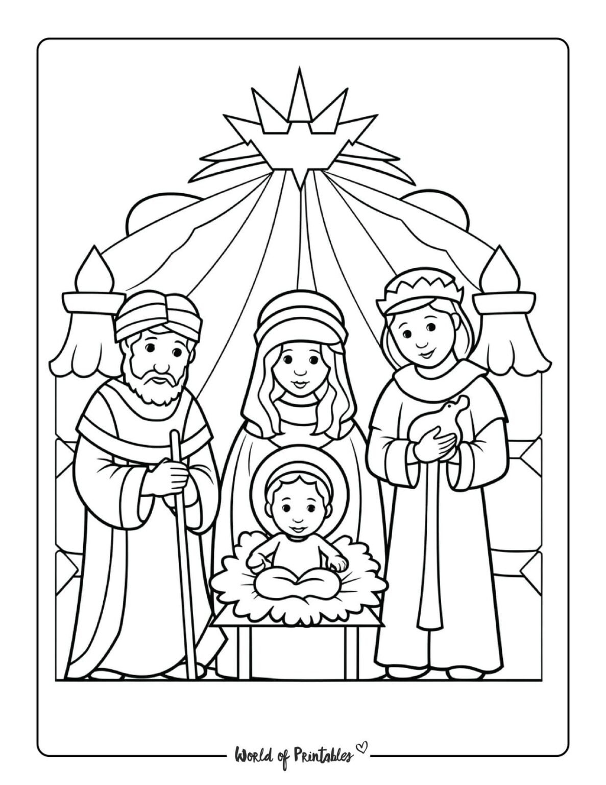 Nativity Coloring Pages - World of Printables