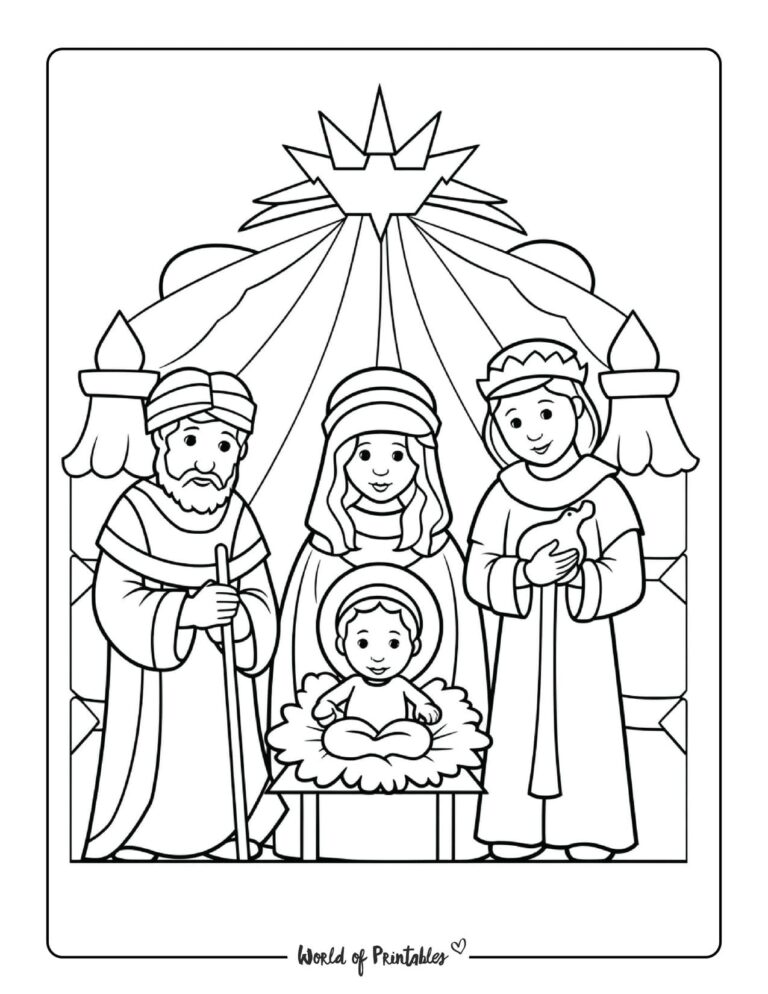 Nativity Coloring Pages - World of Printables