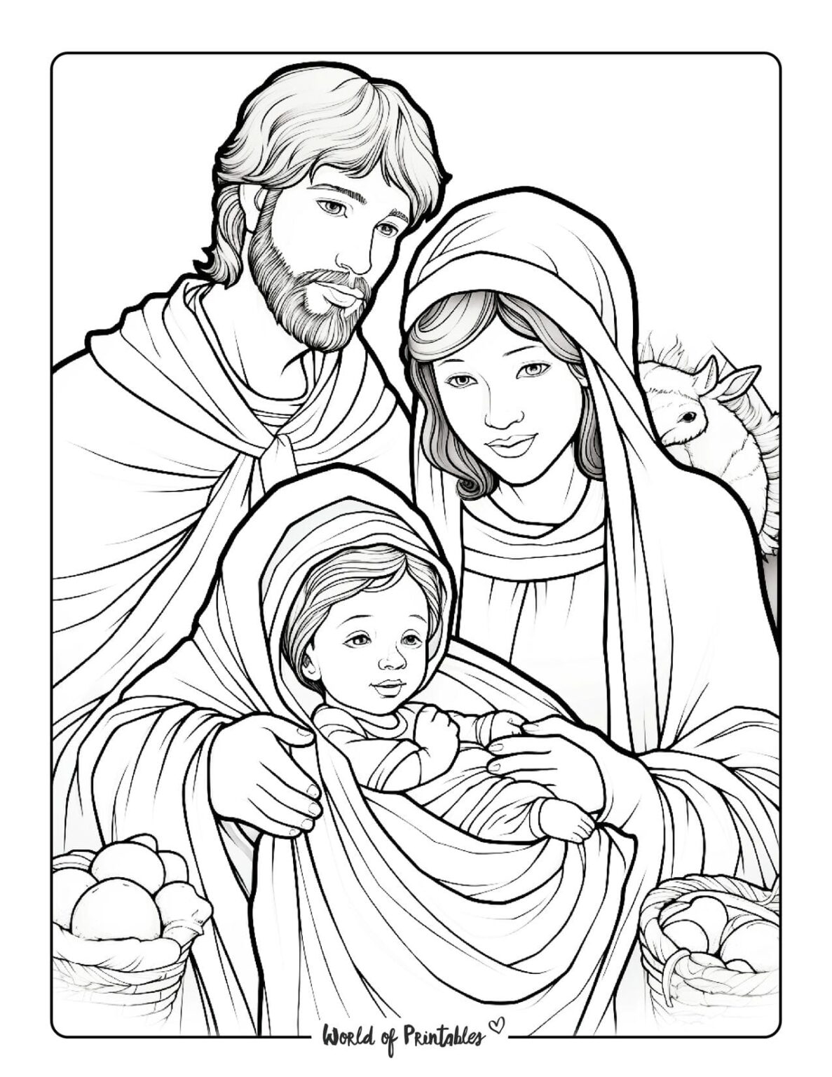Nativity Coloring Pages - World of Printables
