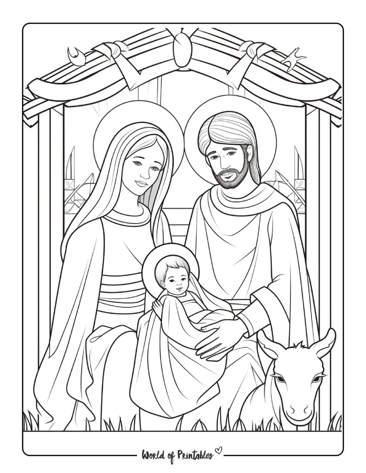 Nativity Coloring Pages - World of Printables