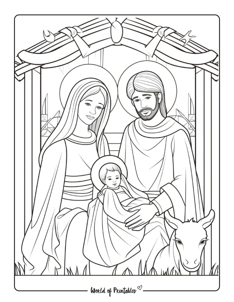Nativity Coloring Pages - World of Printables