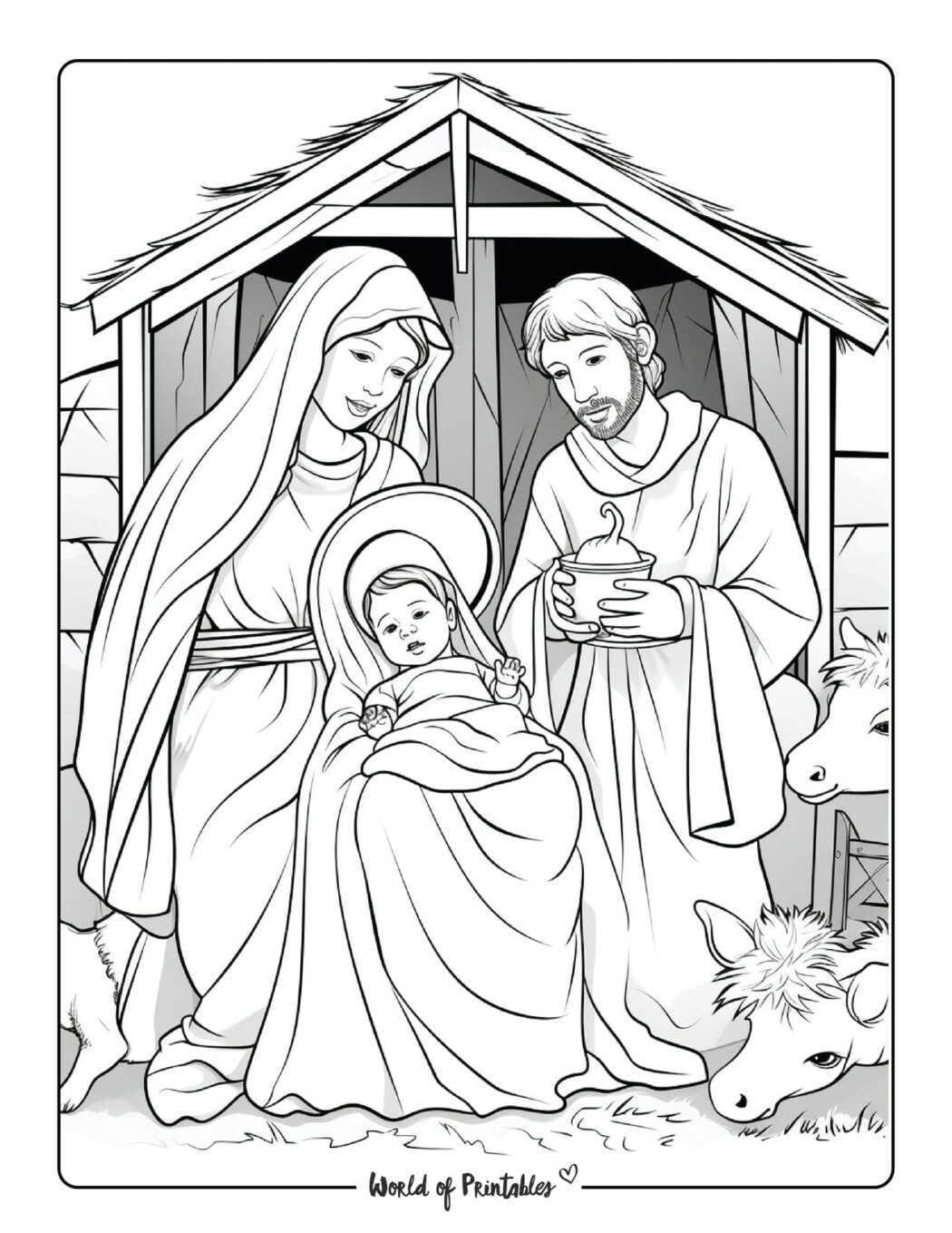 Nativity Coloring Pages - World of Printables