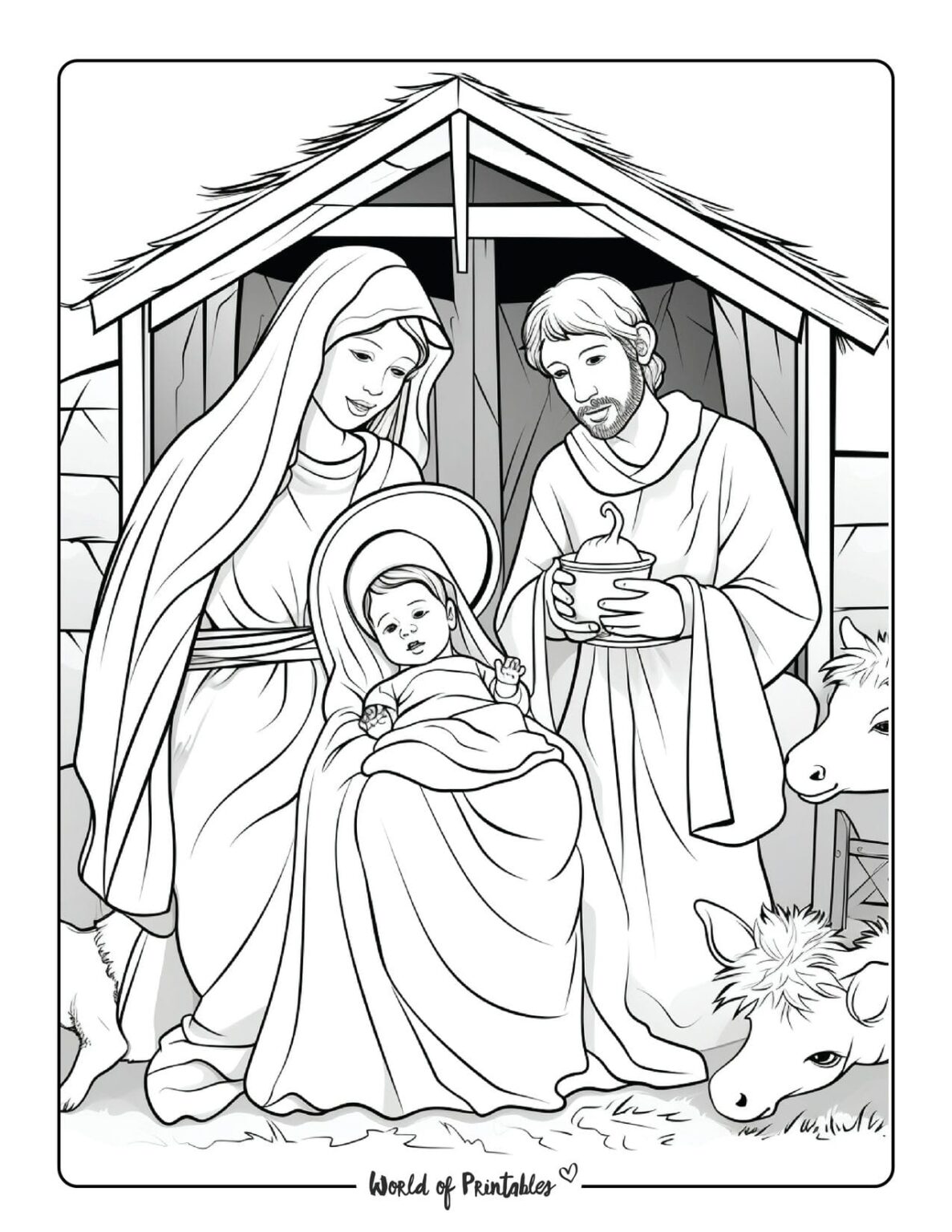 Nativity Coloring Pages - World of Printables