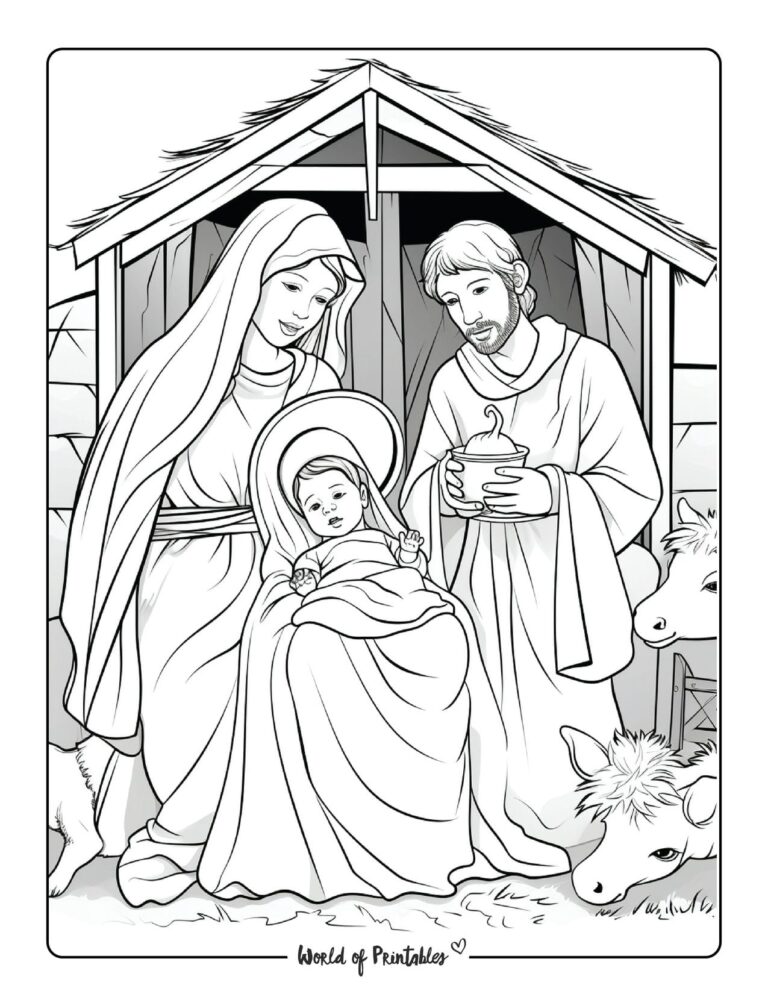 Nativity Coloring Pages - World of Printables