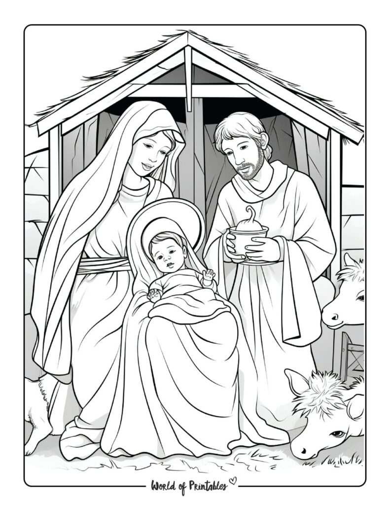 Nativity Coloring Pages - World of Printables