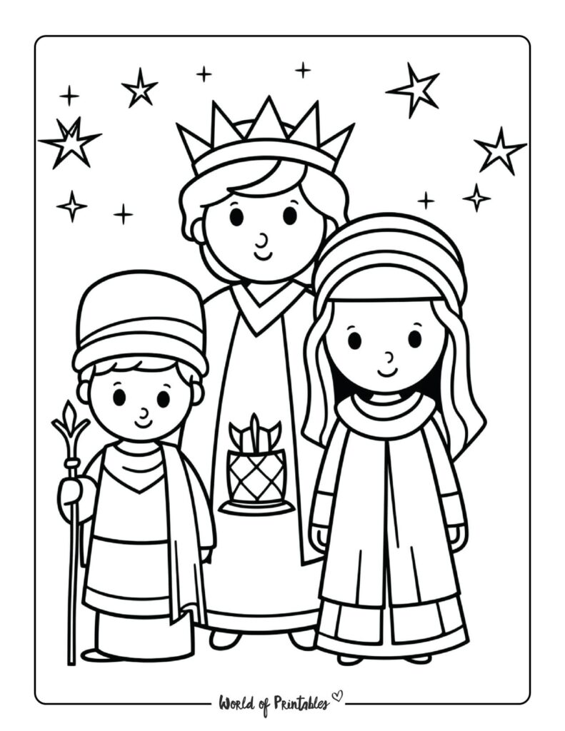 Nativity Coloring Pages - World of Printables