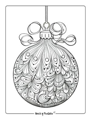 Ornament Coloring Pages - World of Printables