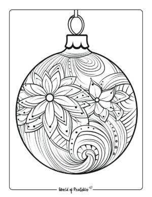 Ornament Coloring Pages - World of Printables