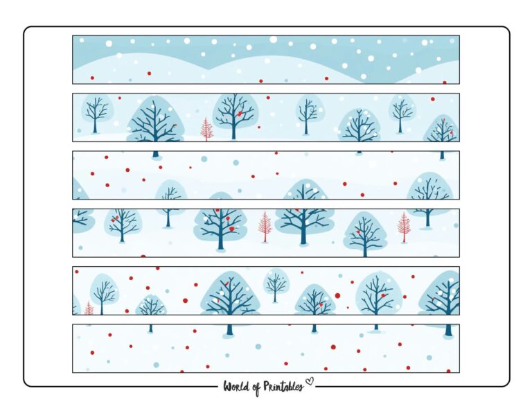 Printable Christmas Paper Chain - World of Printables