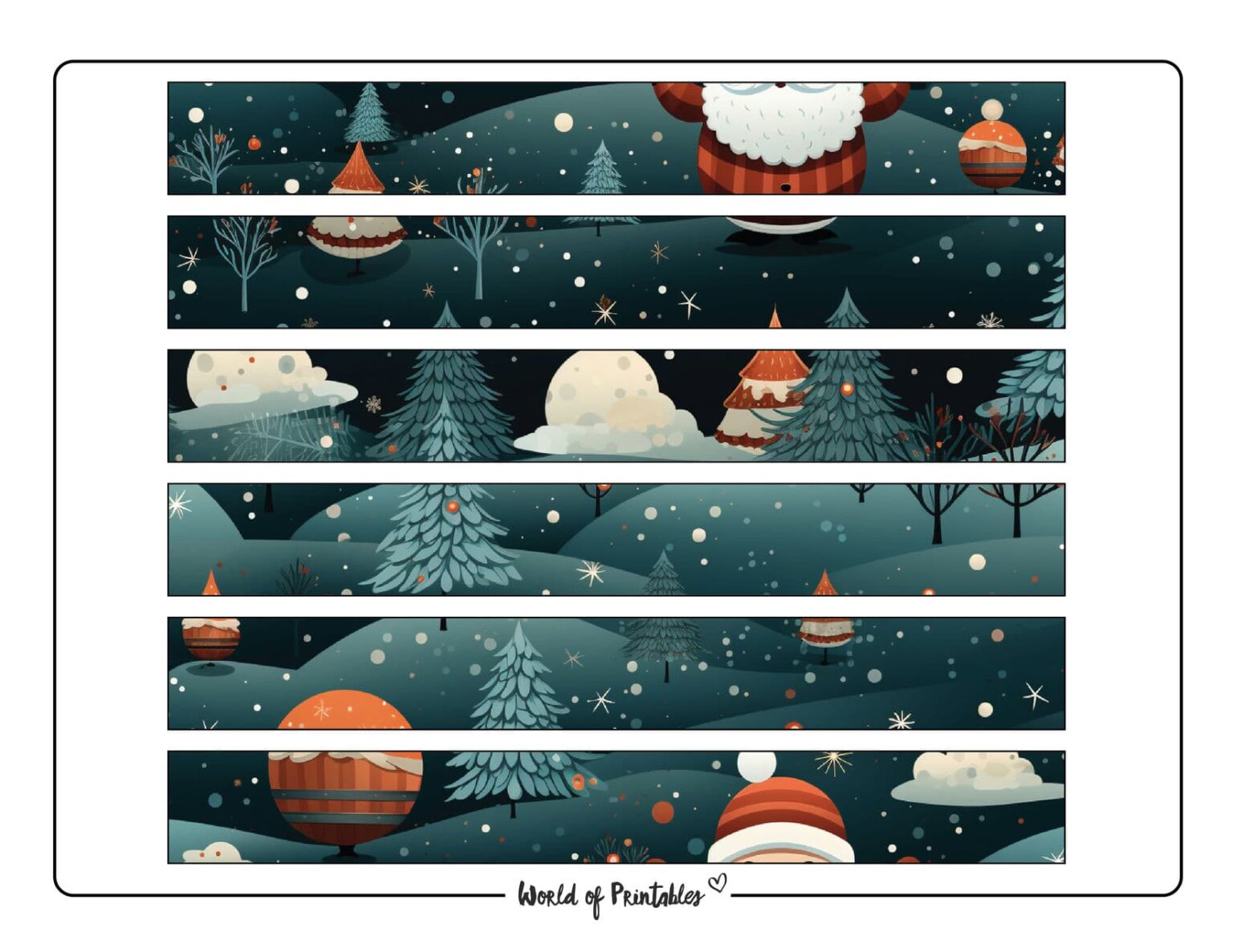 Printable Christmas Paper Chain - World of Printables