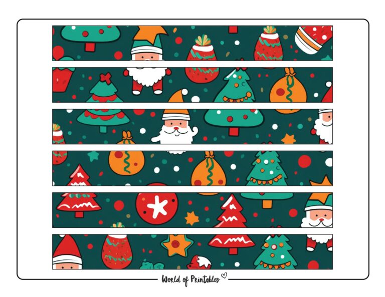 Printable Christmas Paper Chain - World of Printables