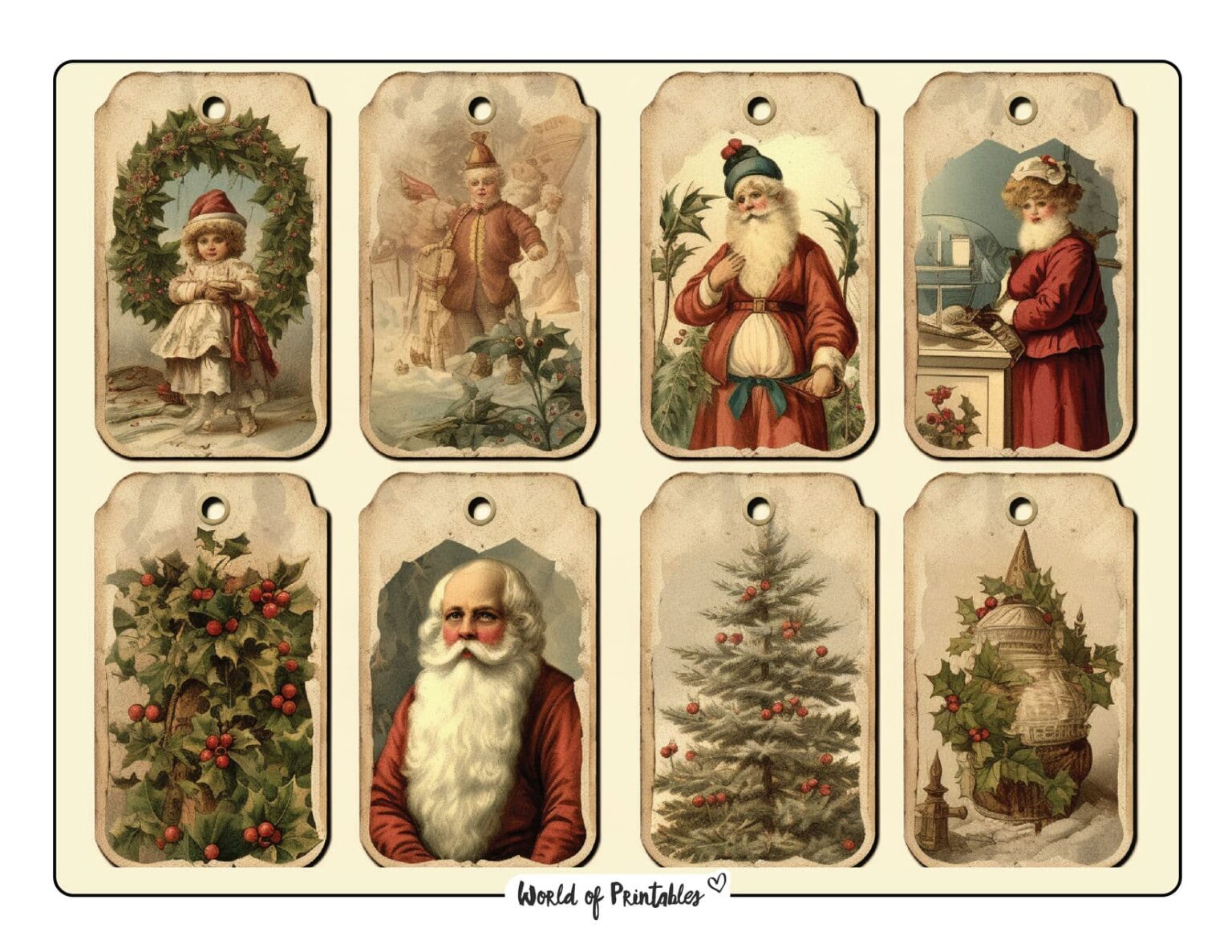 Printable Christmas Tags - World of Printables