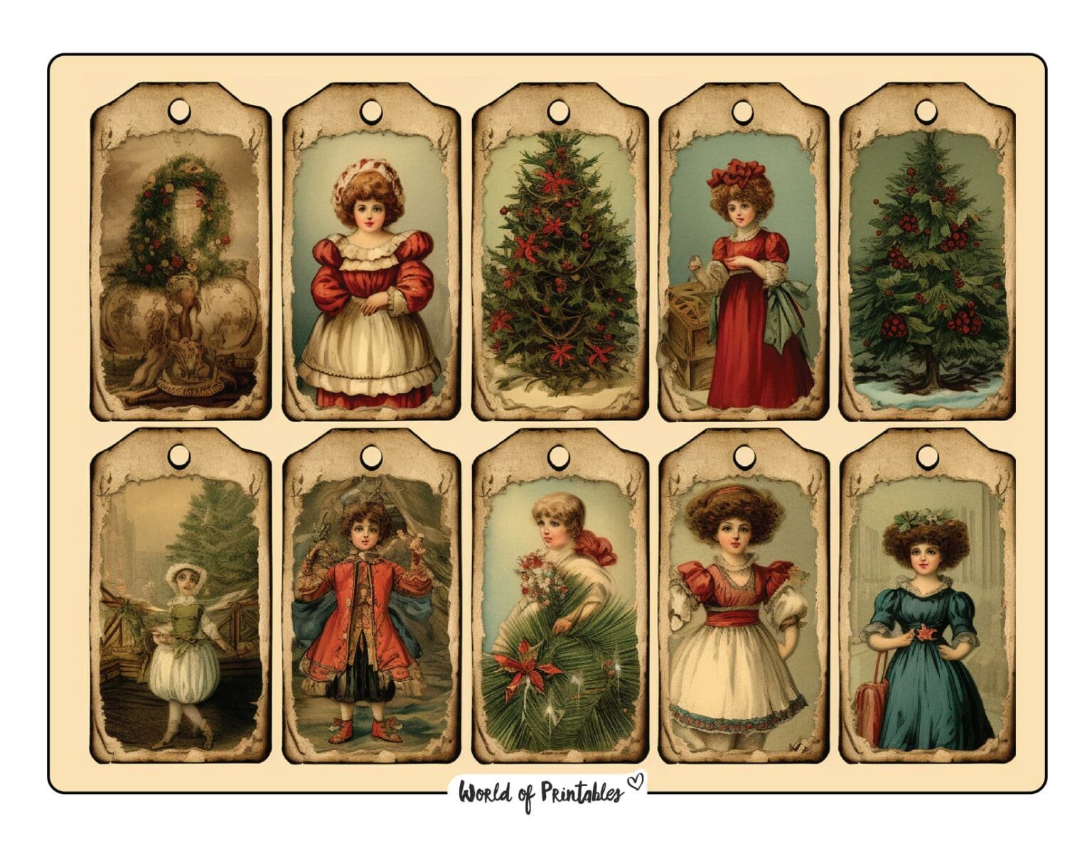 Printable Christmas Tags - World of Printables