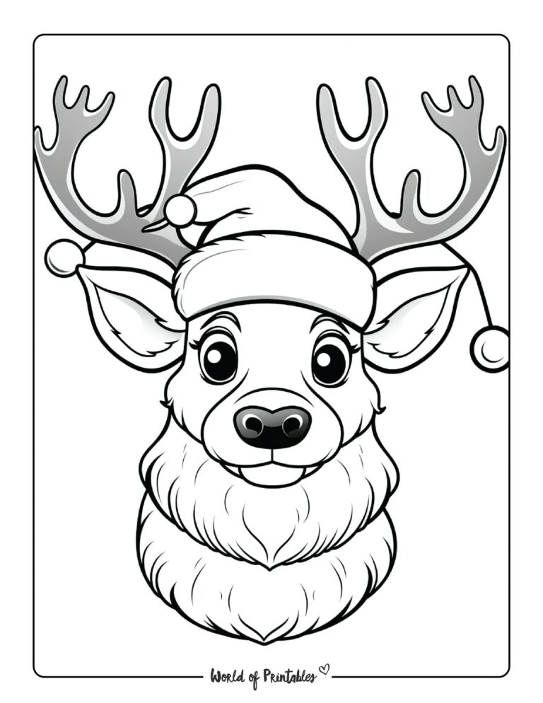 Reindeer Coloring Pages - World of Printables