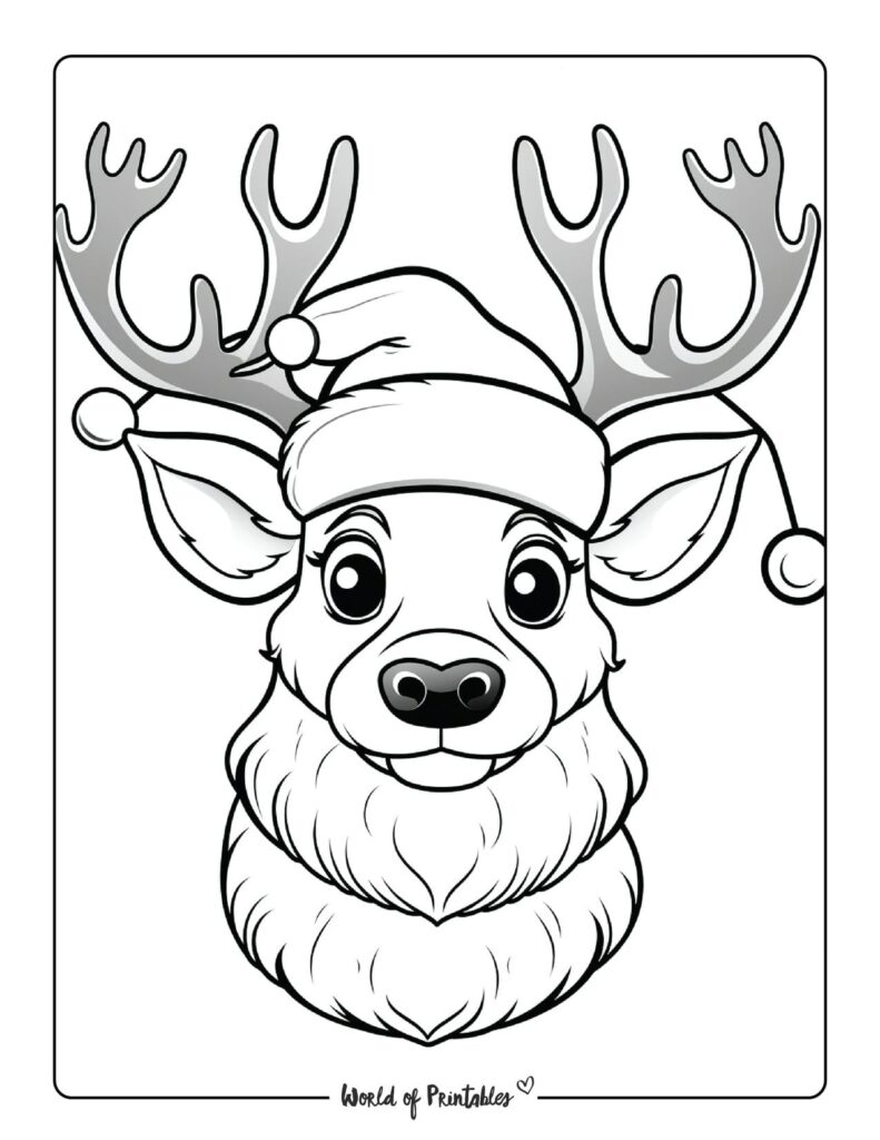 Reindeer Coloring Pages - World of Printables