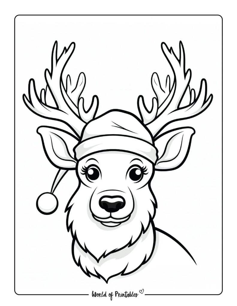 Reindeer Coloring Pages - World of Printables