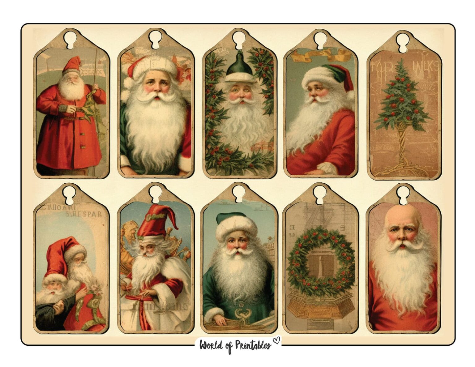 Printable Christmas Tags - World of Printables