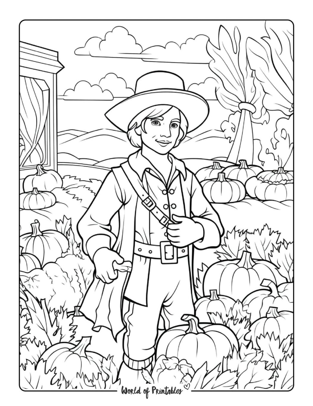 150 Best Free Thanksgiving Coloring Pages - World of Printables