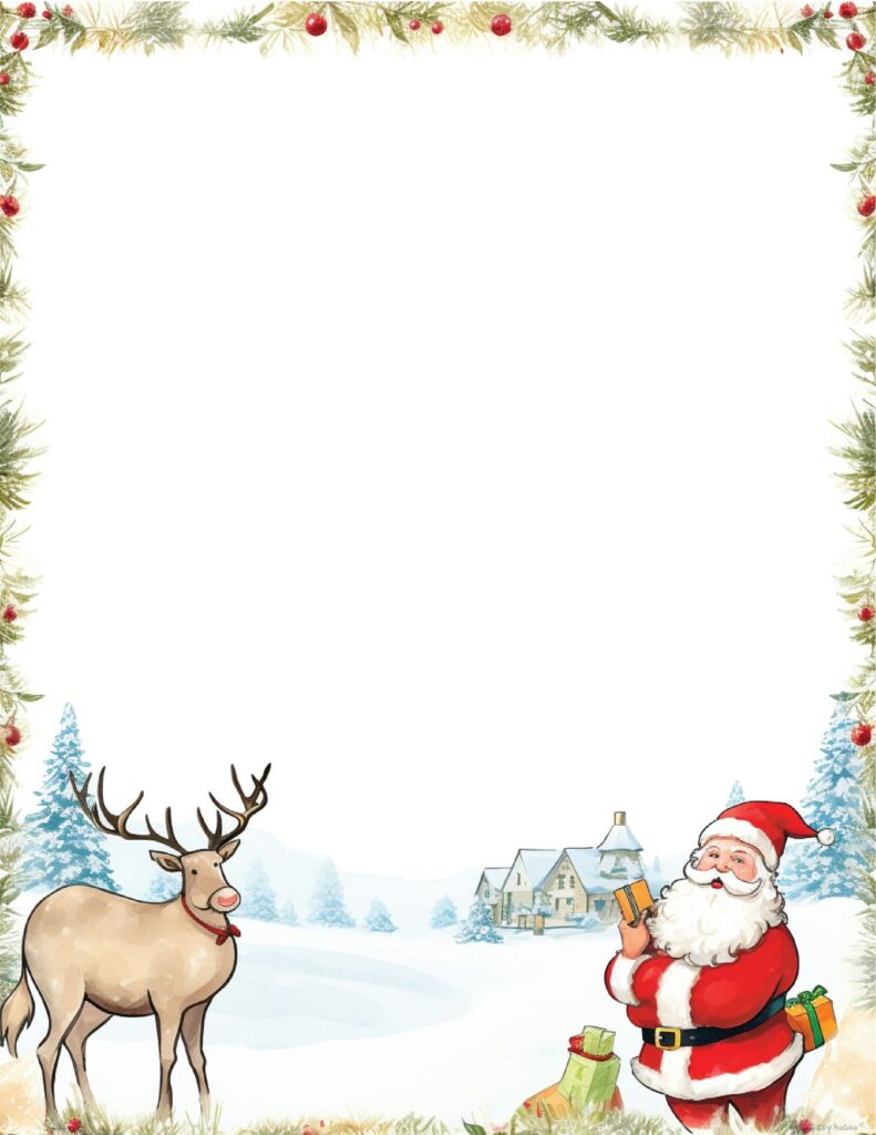 300 Free Christmas Borders - World of Printables