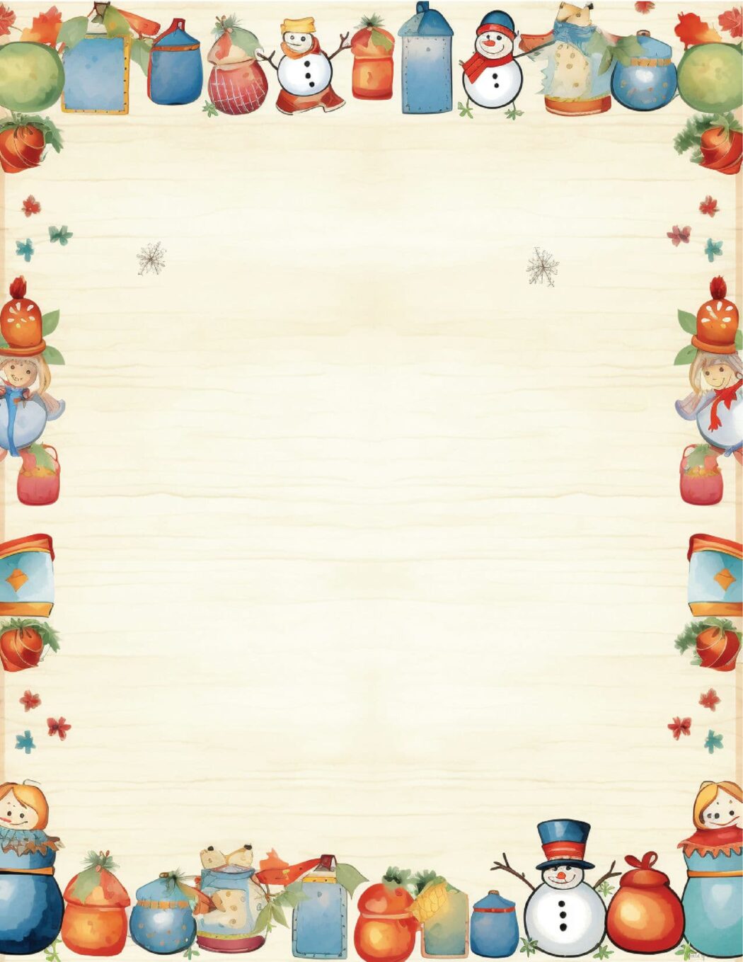 300 Free Christmas Borders - World of Printables