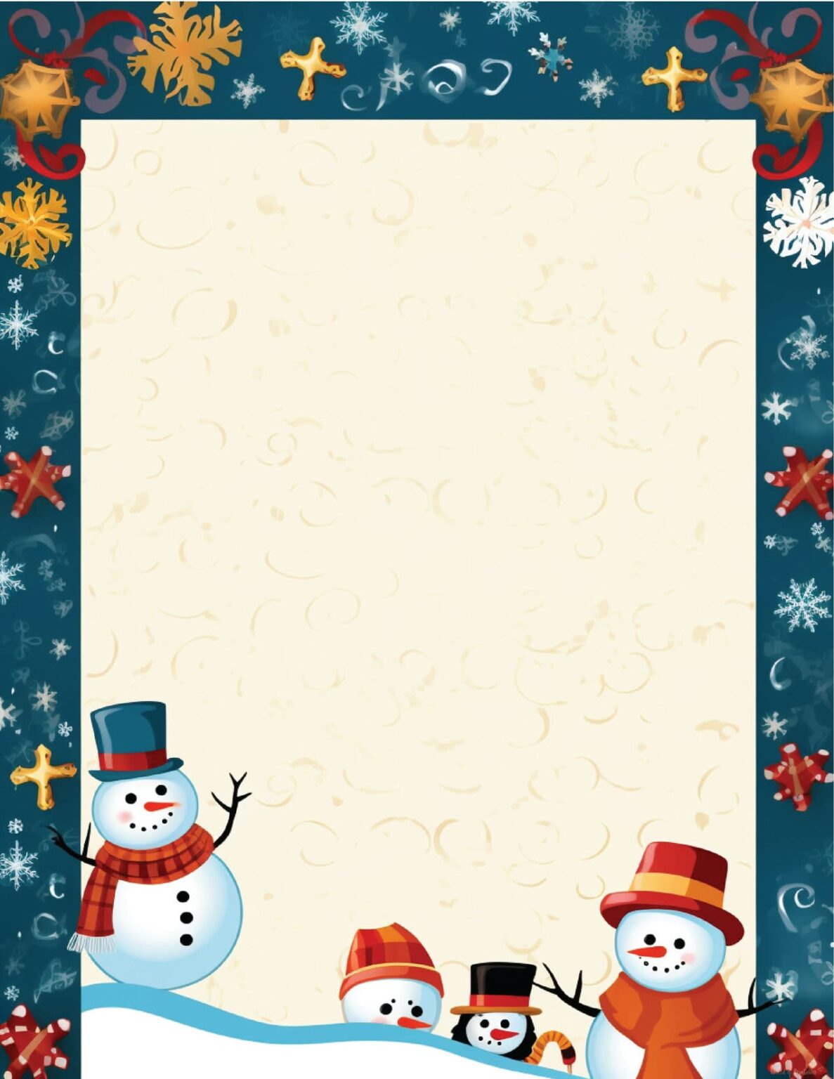 300 Free Christmas Borders - World of Printables