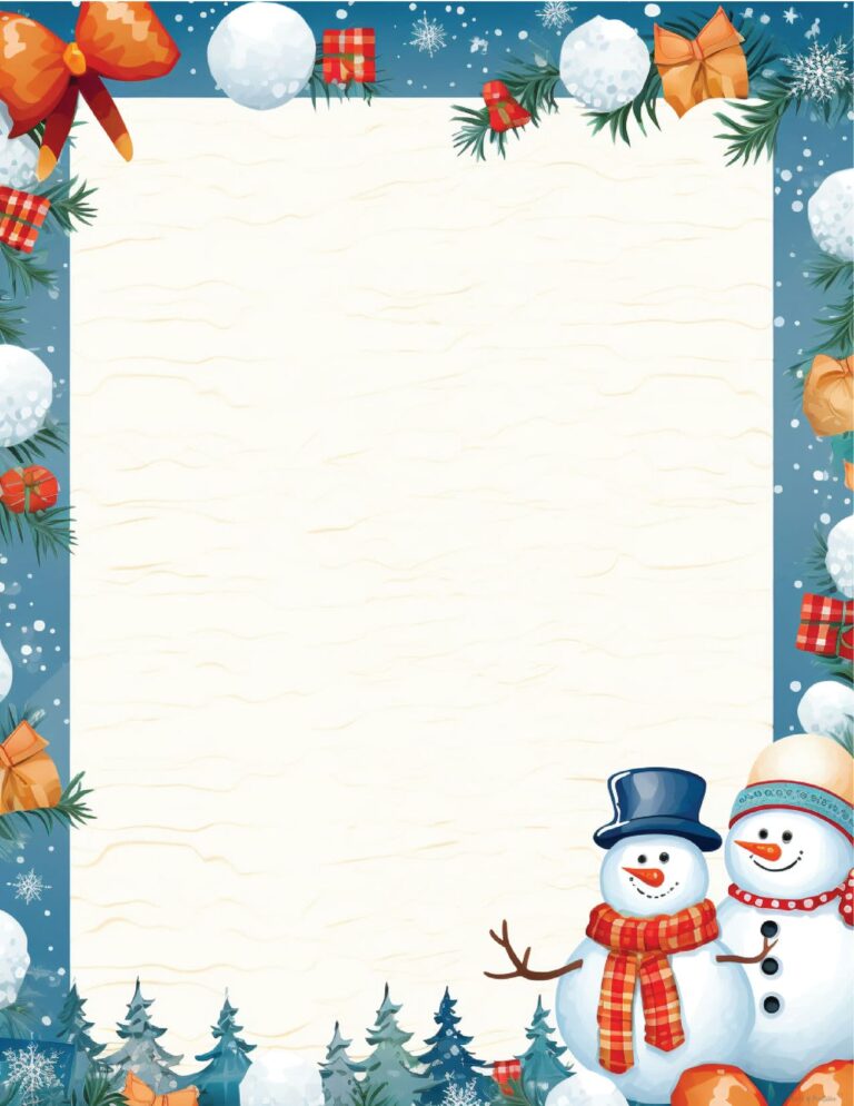 300 Free Christmas Borders - World of Printables