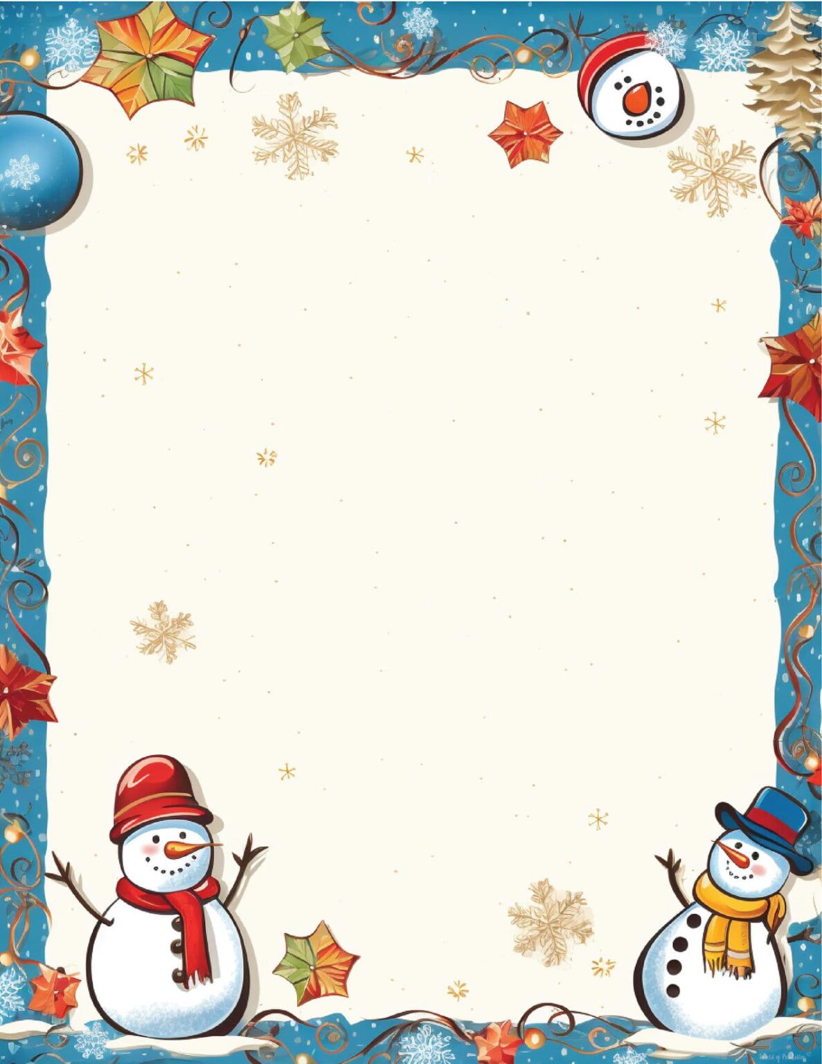 300 Free Christmas Borders - World of Printables