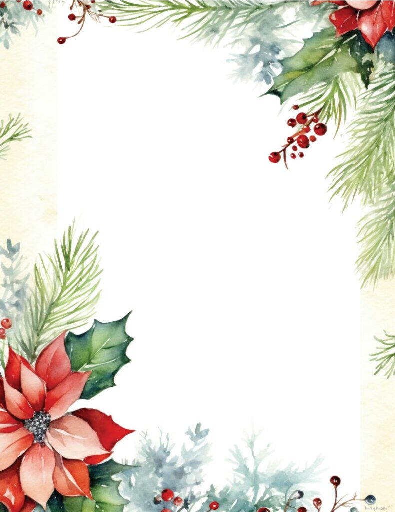 300 Free Christmas Borders - World of Printables