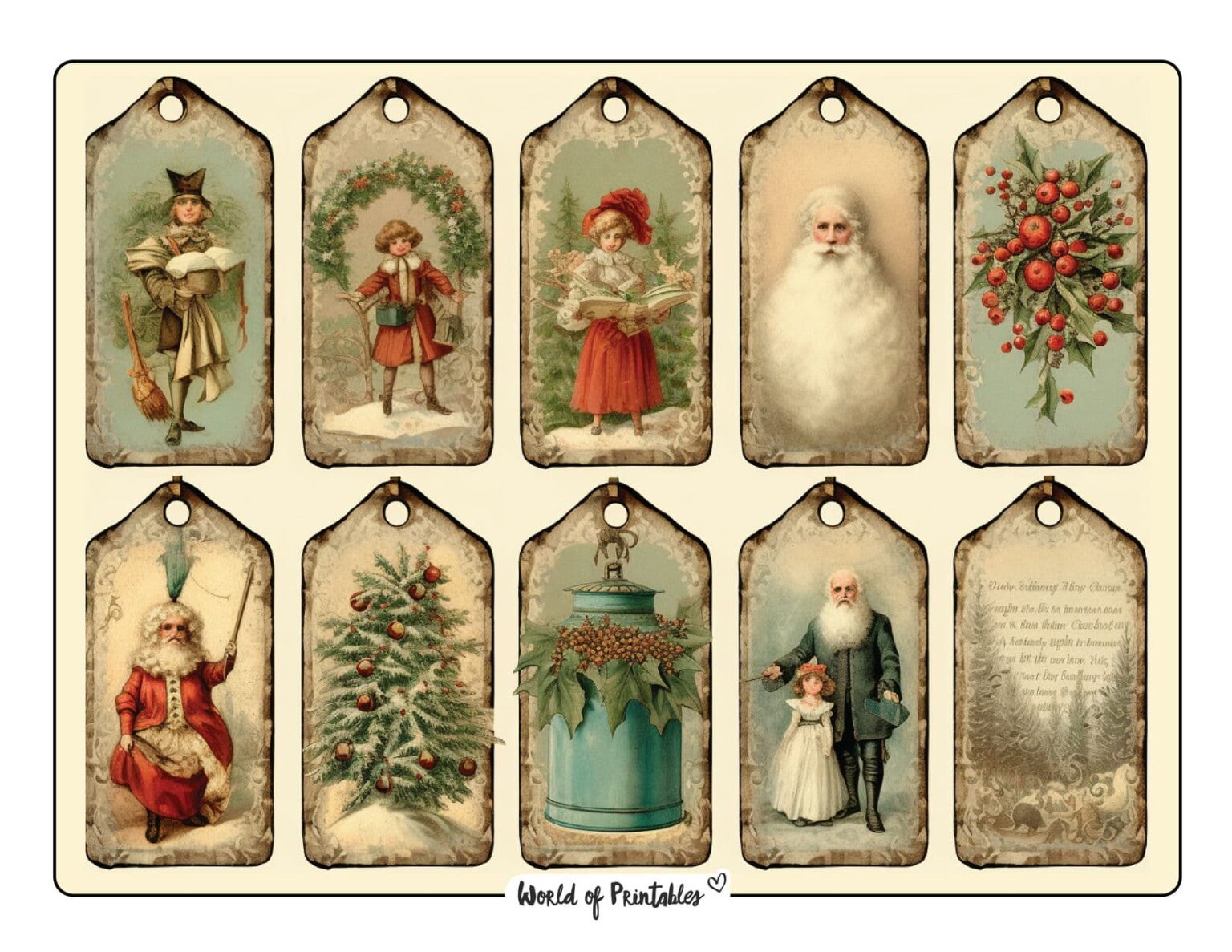 Printable Christmas Tags - World of Printables