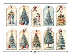 Printable Christmas Tags - World of Printables