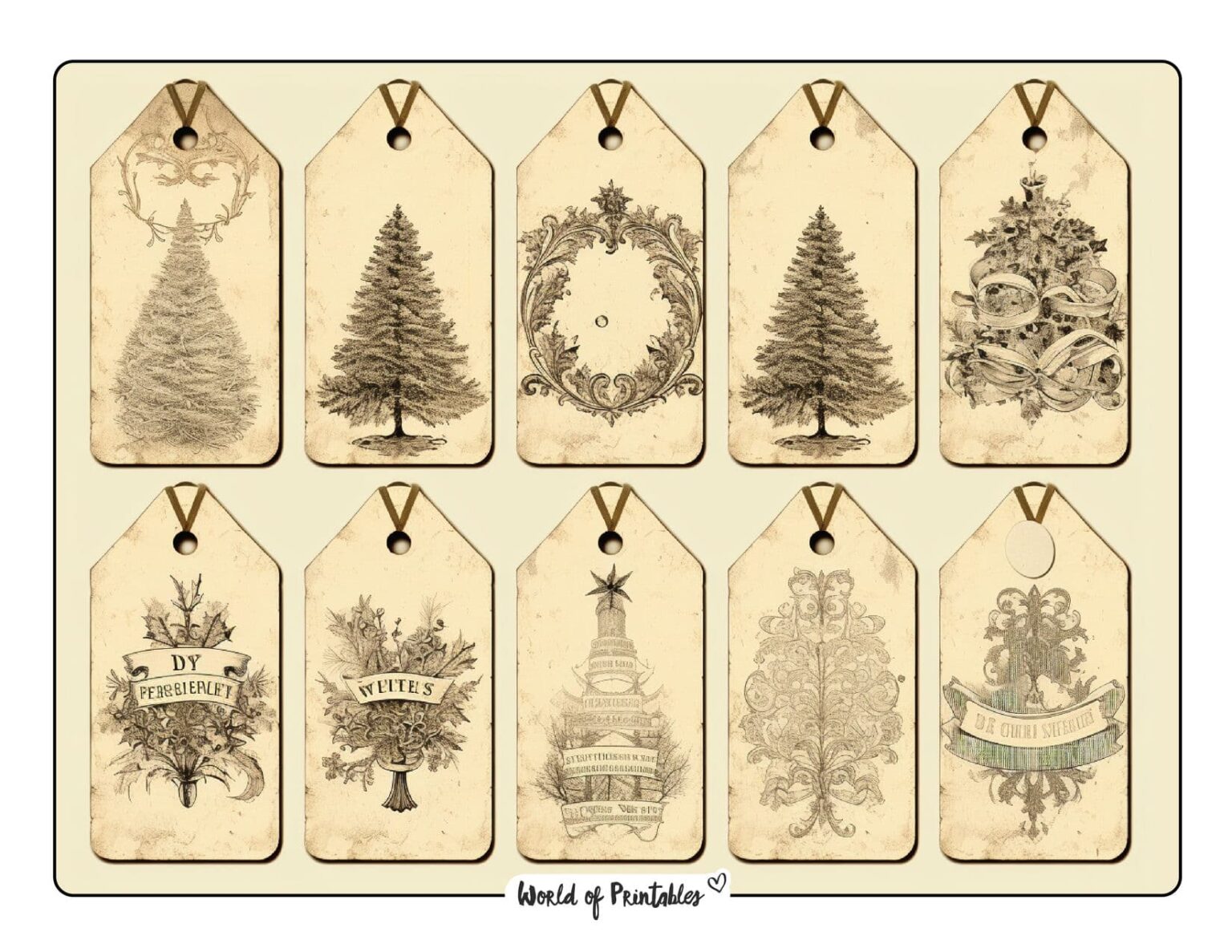 Printable Christmas Tags - World of Printables