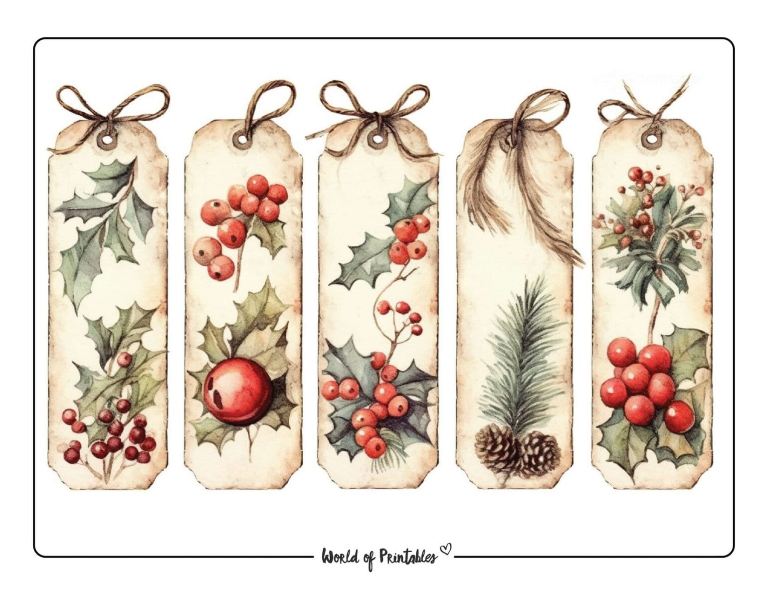 Printable Christmas Tags - World of Printables