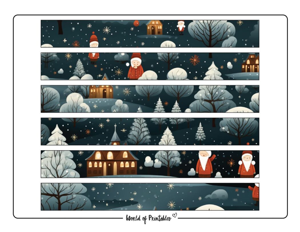 Printable Christmas Paper Chain - World of Printables