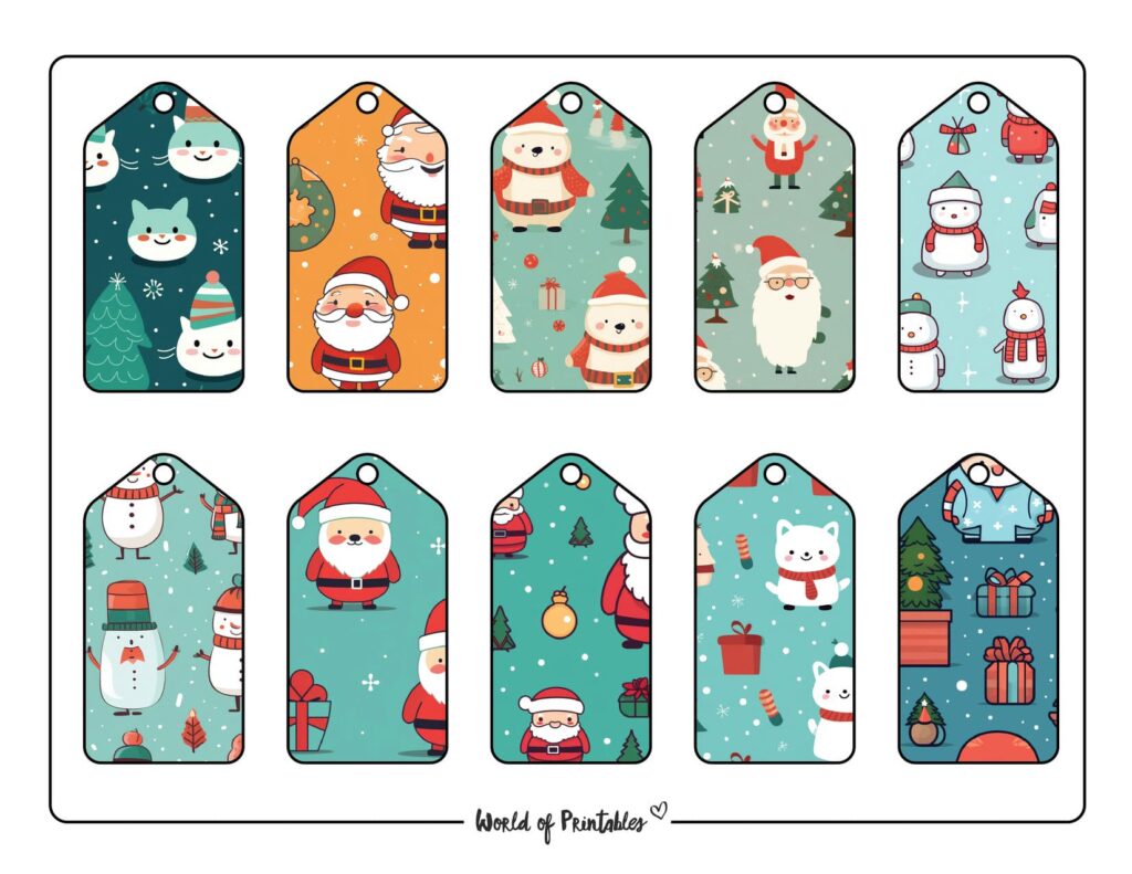 Printable Christmas Tags - World of Printables
